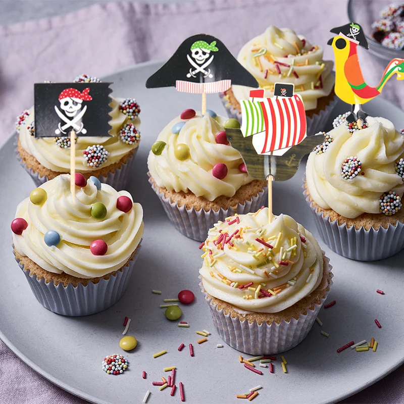 Pirate Ship Cupcake Toppers