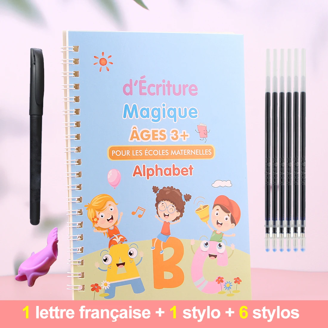 French-Magic-Practice-Copybook-3D-Groove-Learning-Excercise-Books-For ...