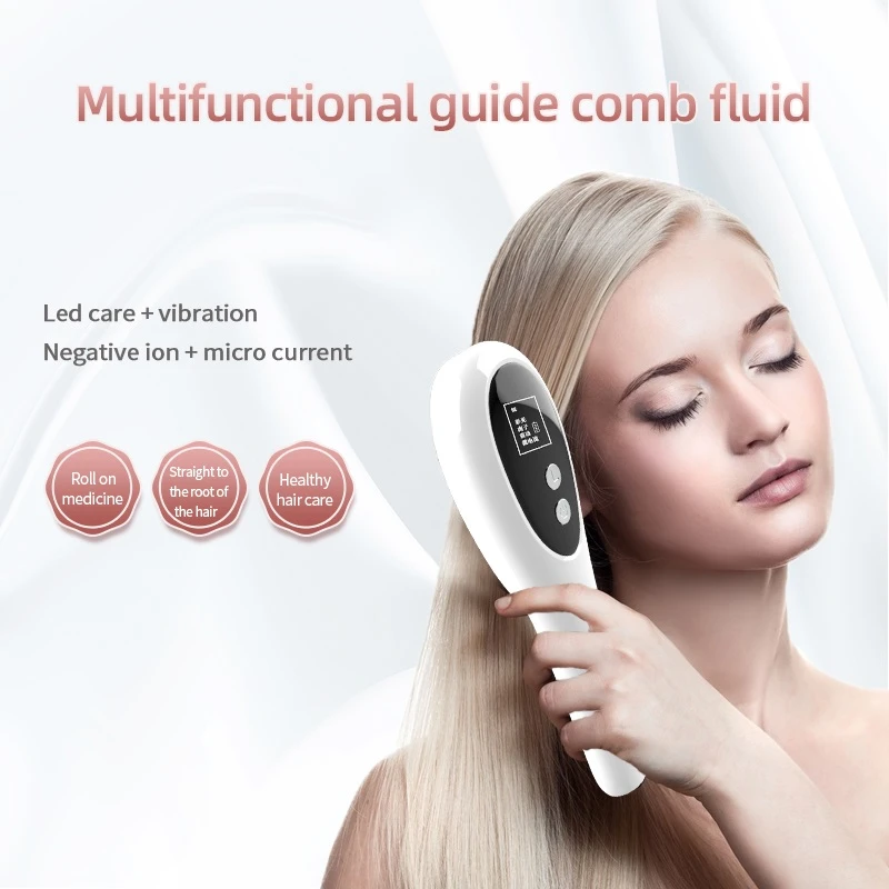 Electric Massage Comb ION Hair Care EMS Vibration Massage Hair Growth ...