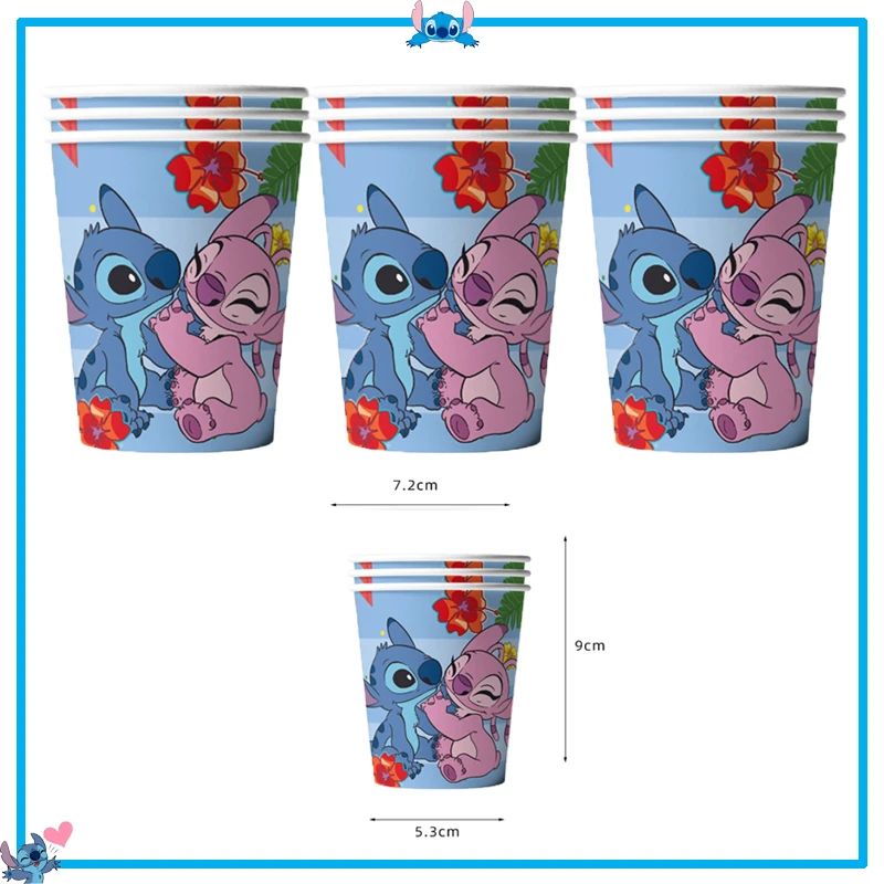 Decoraciones para fiesta de cumpleaños de Disney Stitch, Lilo y Stitch, servilletas de papel ...