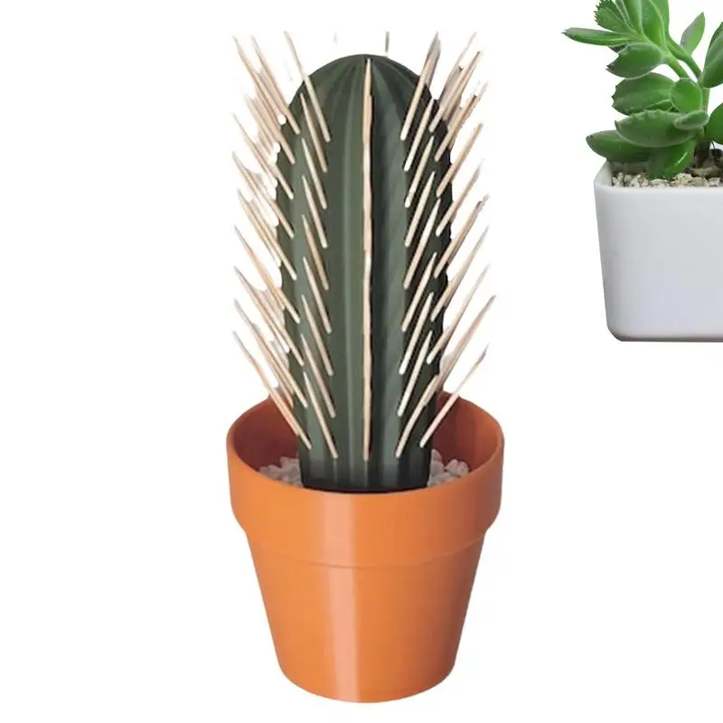 Creative-Cactus-Toothpick-Dispenser-House-Plant-Cacti-House-Plant-Hold ...