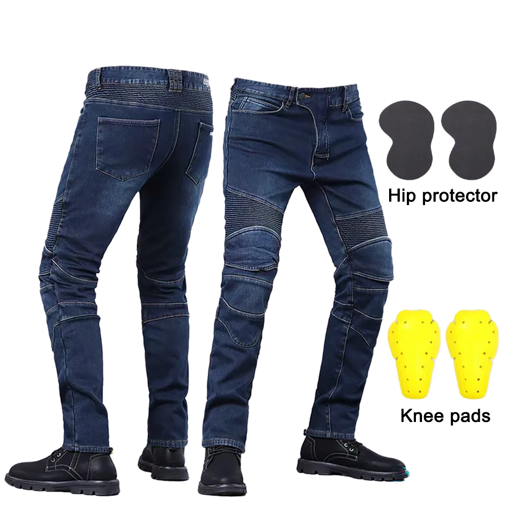 Motorcycle Pants Motorbike Riding Jeans Anti-fall Classic Motorcycle ...