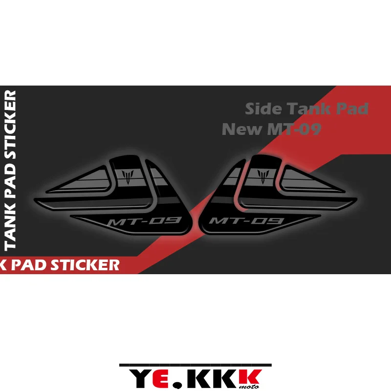 For New YAMAHA MT 09 MT09 3D Side Tank Pad Protective Pad 3D Sticker ...