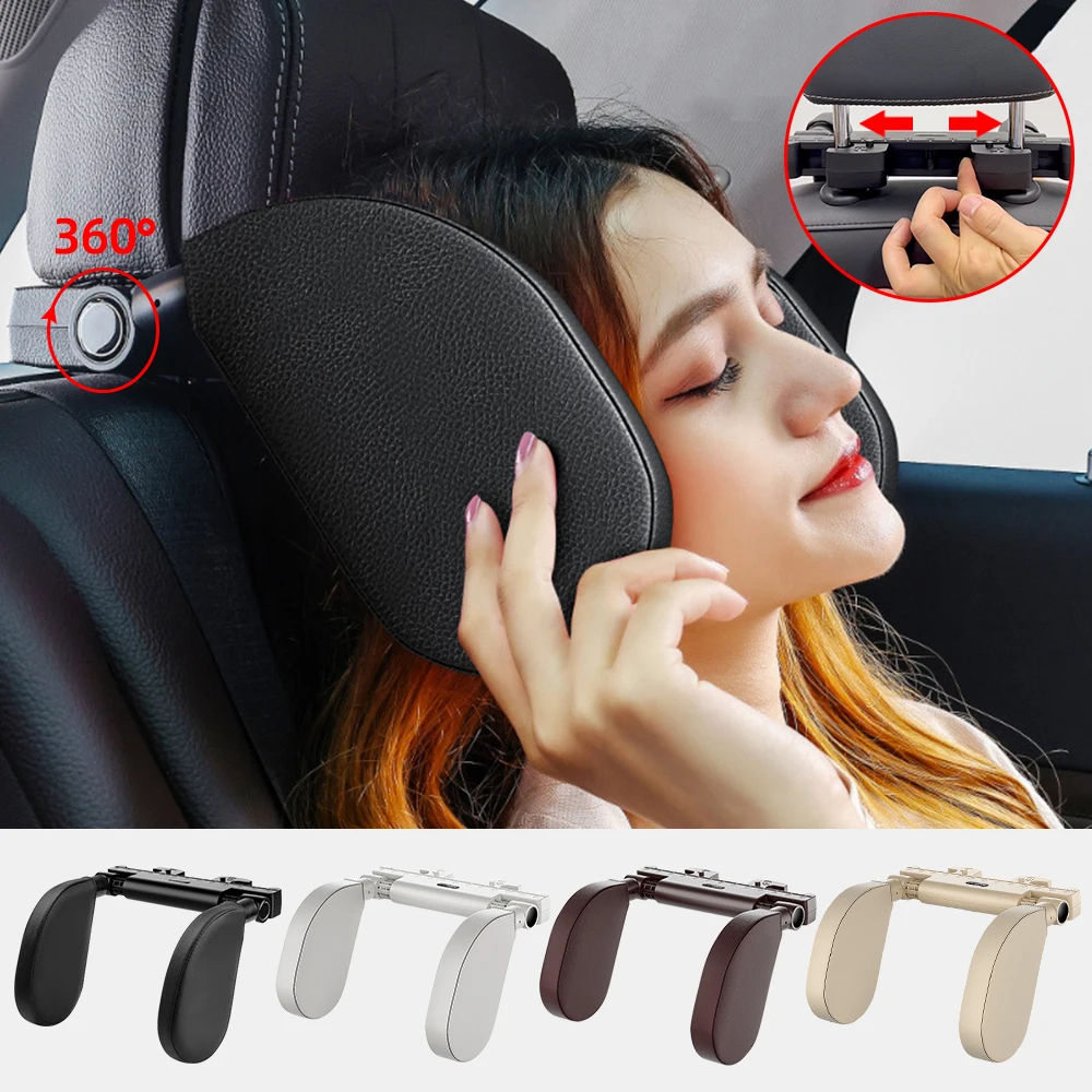360° Car Seat Headrest Pillow U Shaped Neck Head Pillow Travel Sleeping ...