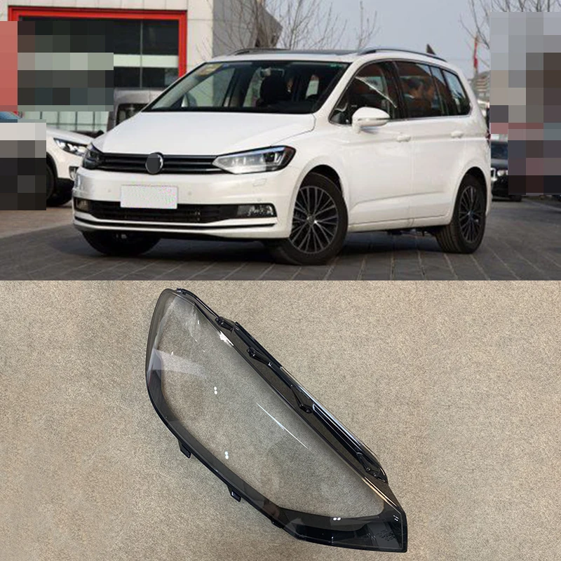 Lens-For-Volkswagen-VW-Touran-L-2016-2017-2018-Headlight-Cover-Front ...