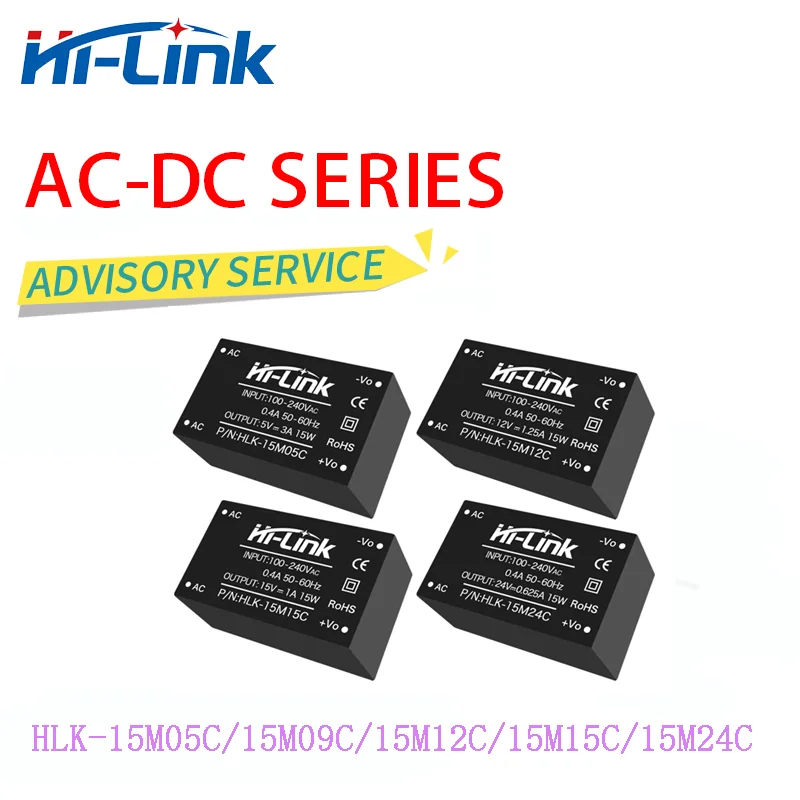 Hi Link New 15W 220V to 5V/9V/12V/15V/24V 15W AC DC Converter Isolated Switching Step Down Power ...