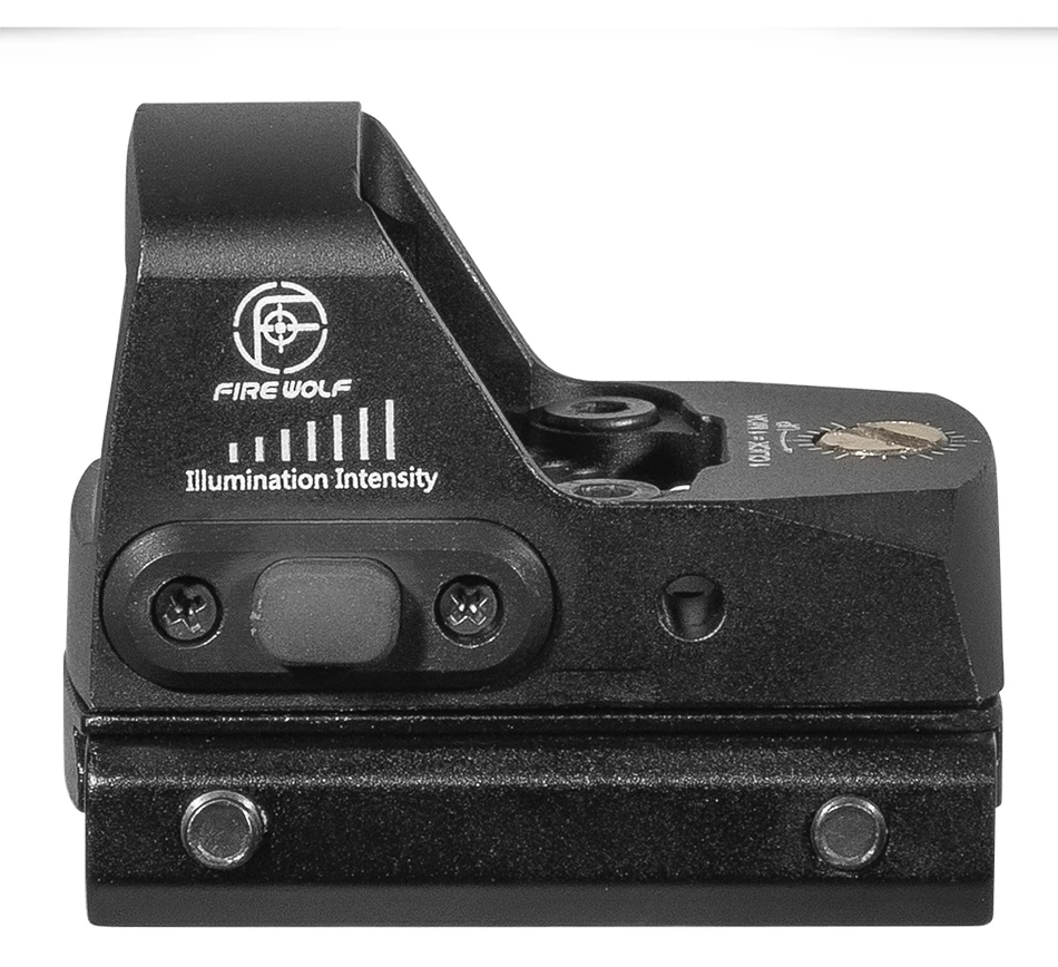 FIRE WOLF Mini Red Dot Sight Red Dot Collimator Rifle Reflex Sight ...