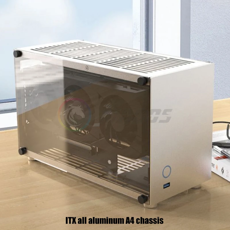 Mini Itx Case Full Aluminum Cabinet + Double-sided Glass, Smalle Gamer ...