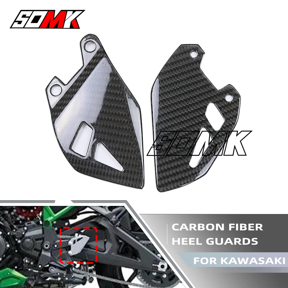 Carbon-Fiber-Heel-Guards-para-KAWASAKI-ZH2-Acess-rios-Da-Motocicleta ...