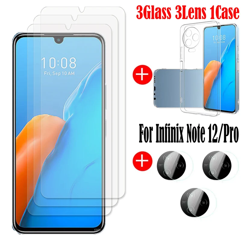 Full Glue Tempered Glass For Infinix Note 12 Screen Protector Glass For ...