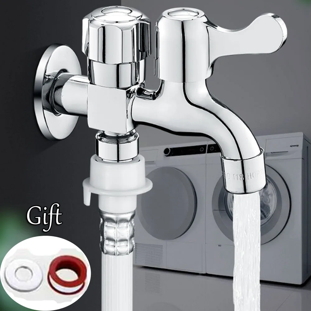 Washing-Machine-Bathroom-Faucet-Double-Water-Outlet-Tap-Machine-Mop ...