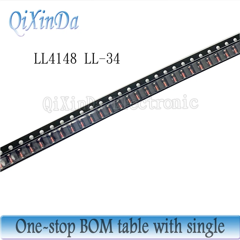 100PCS-Zener-Diode-1N4148-DO-35-LL4148-LL-34-Glass-Cylinder-1206 ...