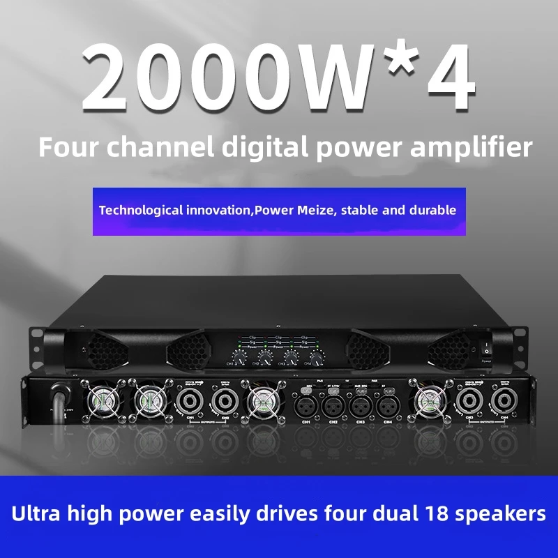 DA-2000P-Audio-Power-Amplifier-4-Channels-4x2000W-10000-Watts-For-Live ...