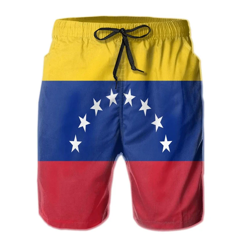 3d Print Venezuela Flag Short Pants Casual Street Summer Beach Shorts ...