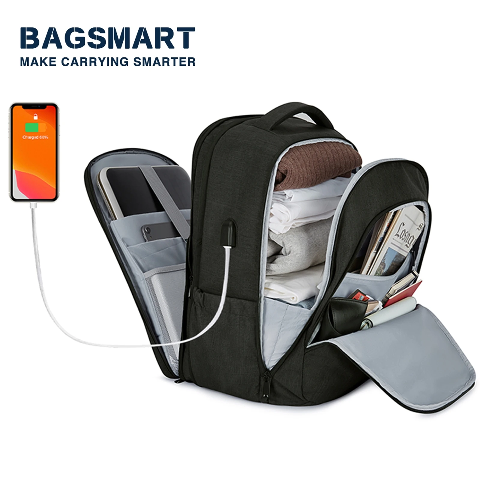 Mochila Con Cargador Usb Como Funciona Deals Cheapest | www.pinnaxis.com