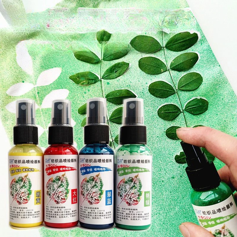 50ml-bottle-12colors-Textile-Spray-Paint-Creative-DIY-Hand-painted ...
