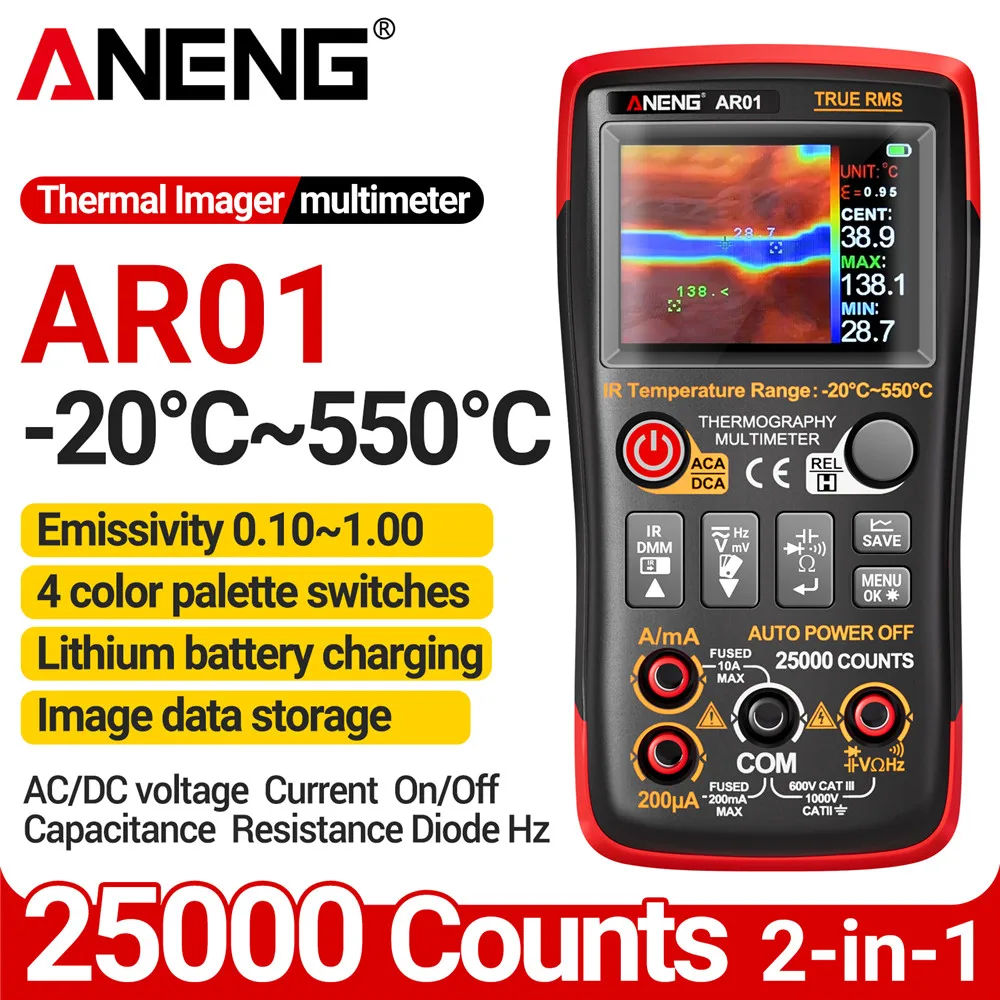 ANENG AR01 Smart Thermal Imager Multimeter