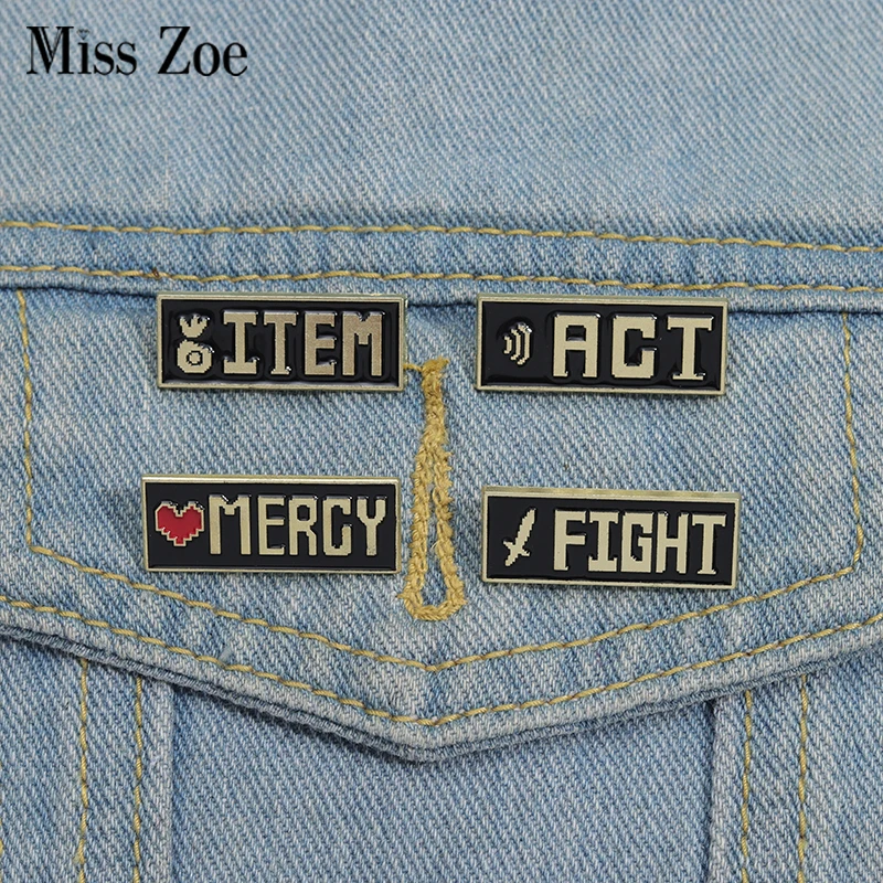 Insignia-de-Mercy-Undertale-Game-Pin-de-esmalte-broches-decorativos-de ...