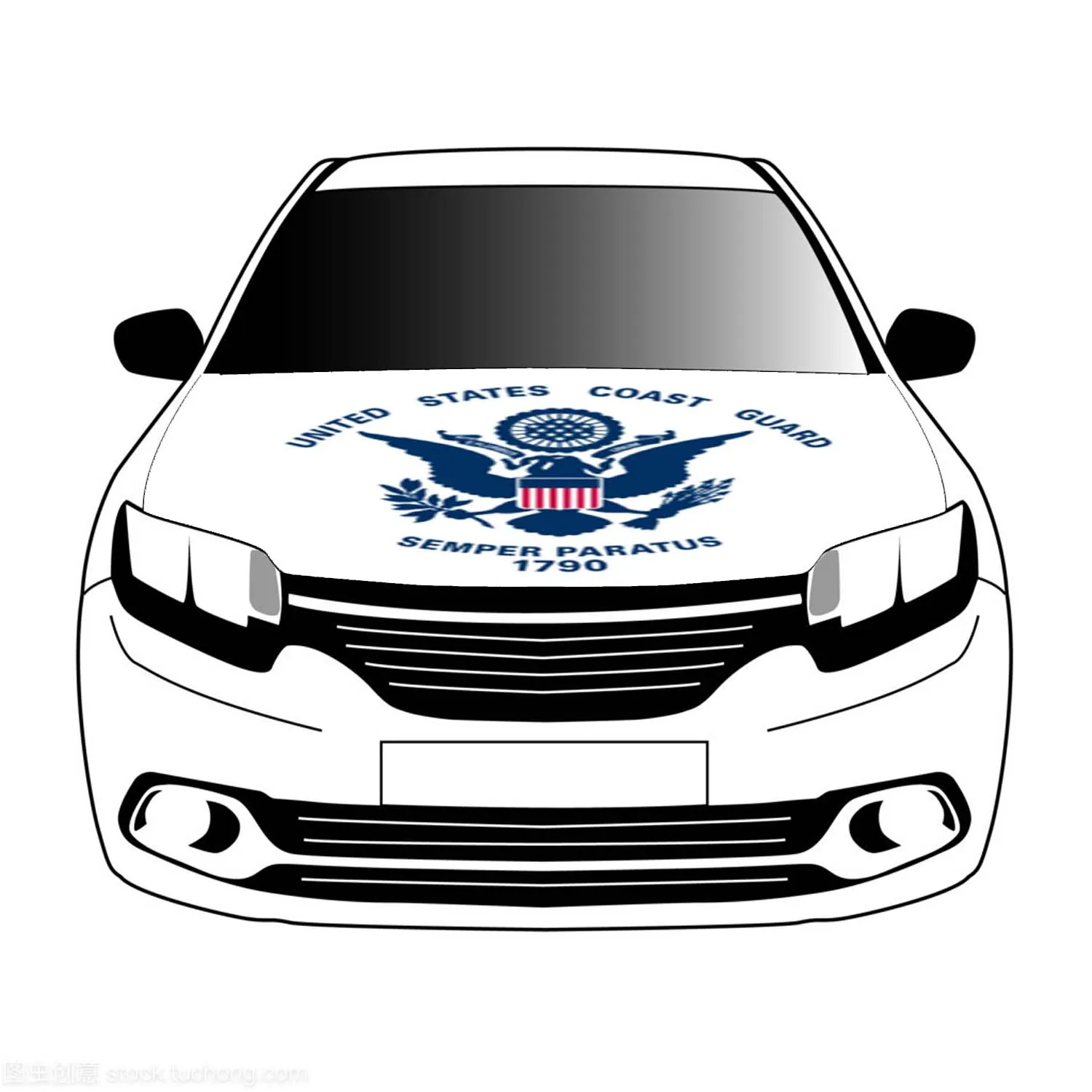 Coast Guard Window Decals