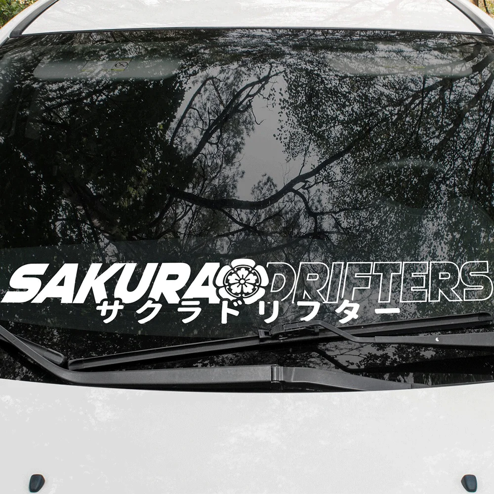 Sakura Drifters for Car Sticker Decoration Front Windshield Drift Style ...