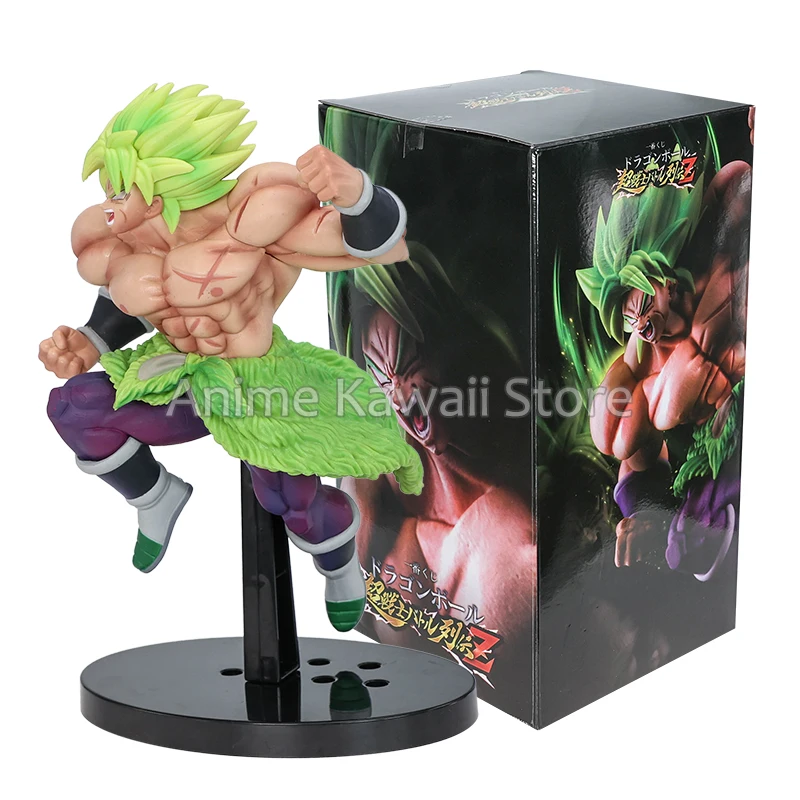 21CM-Dragon-Ball-Z-Super-Saiyan-Broli-Broly-Green-Hair-Fighting-Version ...