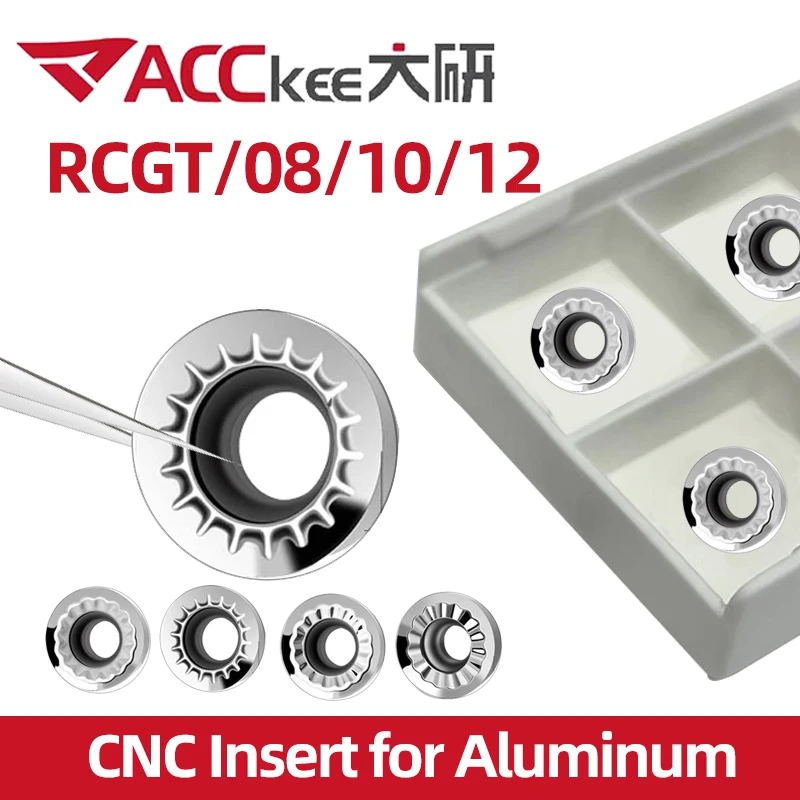 ACCKEE-Alunminum-Insert-RCGT0803-RCGT1003-RCGT10T3-RCGT1204-H01-Carbide ...
