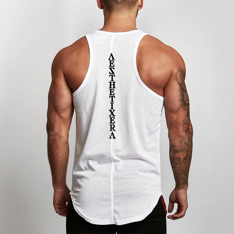 Mens-Tank-Top-Fitness-Singlets-Mesh-Brand-Workout-Fashion-Casual ...