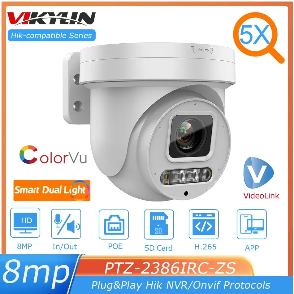 Hikvision-Compatibel-8mp-5x-Zoom-Ptz-Camera-Poe-Smart-Dual-Light ...