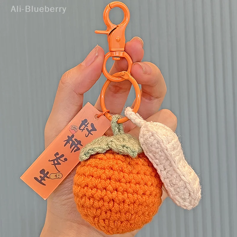 Key-Chain-Happens-Hand-woven-Persimmon-Bag-Pendant-Couple-Key-Ring-Car ...