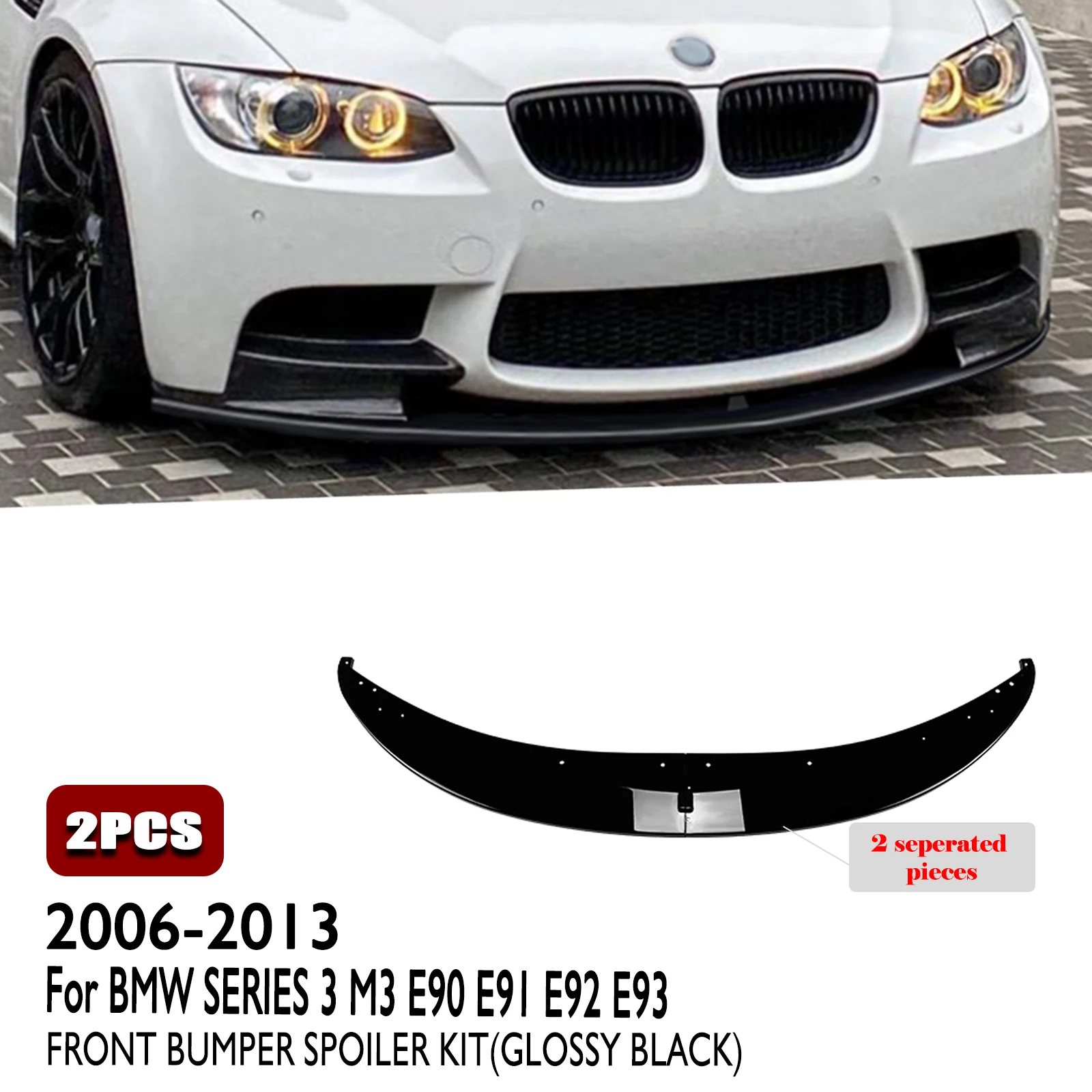 Car-Front-Bumper-Spoiler-Splitter-Lip-Blade-Guard-For-BMW-3-Series-E90 ...