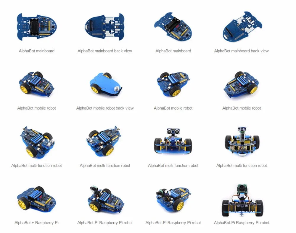 Waveshare Alphabot-ar-basic Plus + Alphabot Platform + Ultrasonic ...