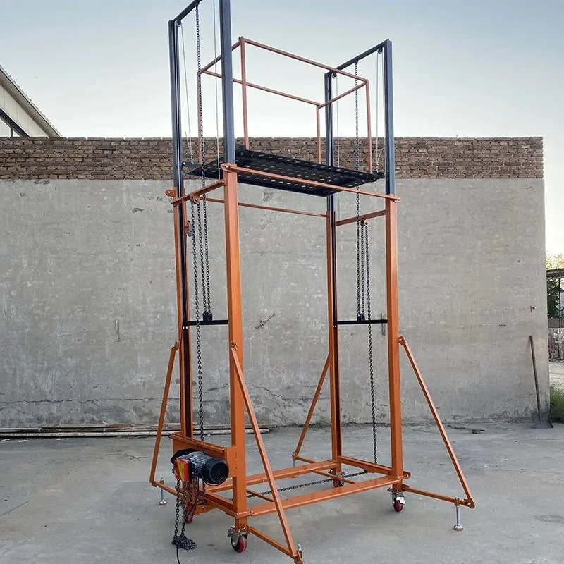 Guide Rail Chain Cargo Lift Industrial Electric Scaffolding Ladder for ...