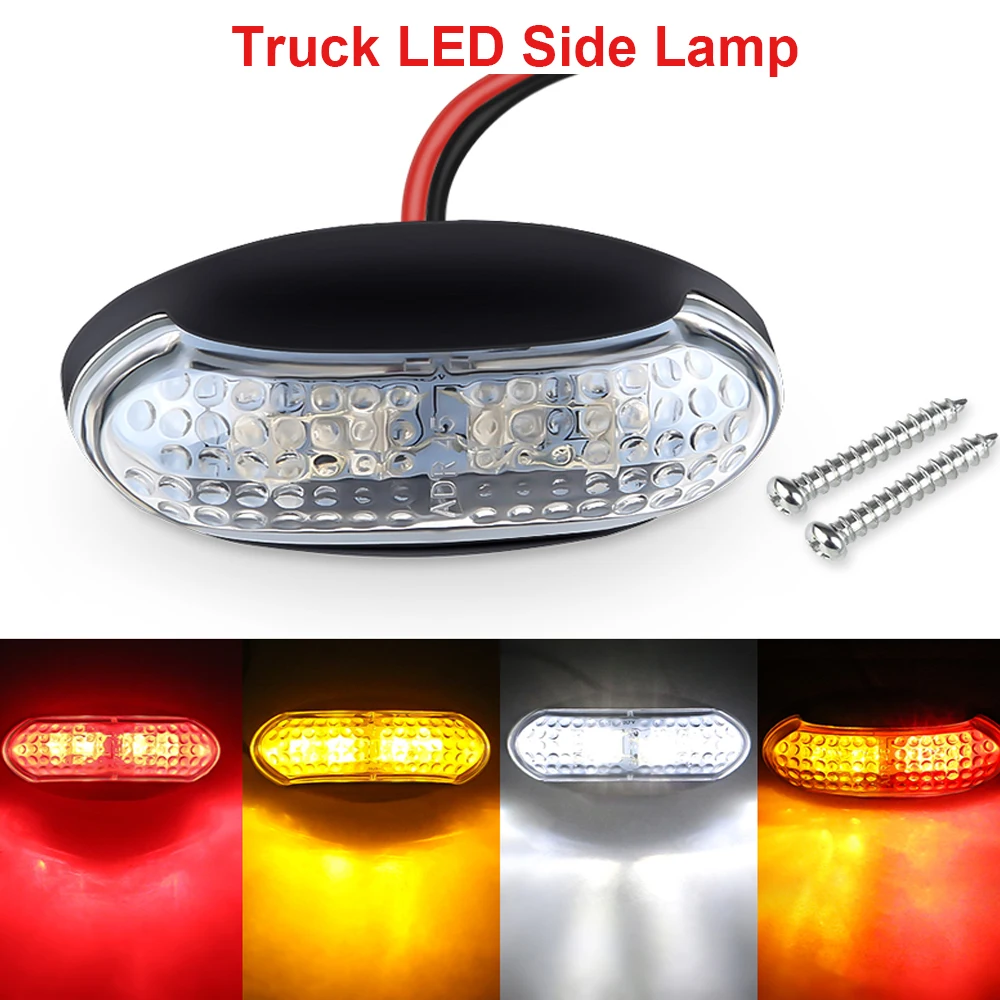 12V-24V-Car-Truck-Trailer-Side-Marker-Light-Waterproof-Signal-Tail ...