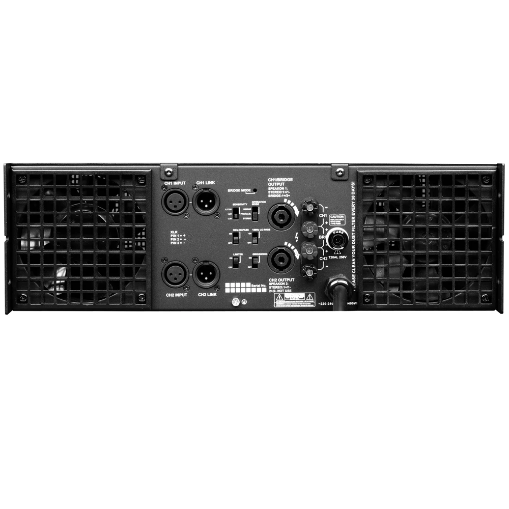 Amplificador de potência crista áudio ca18 amplificadores de potência ...