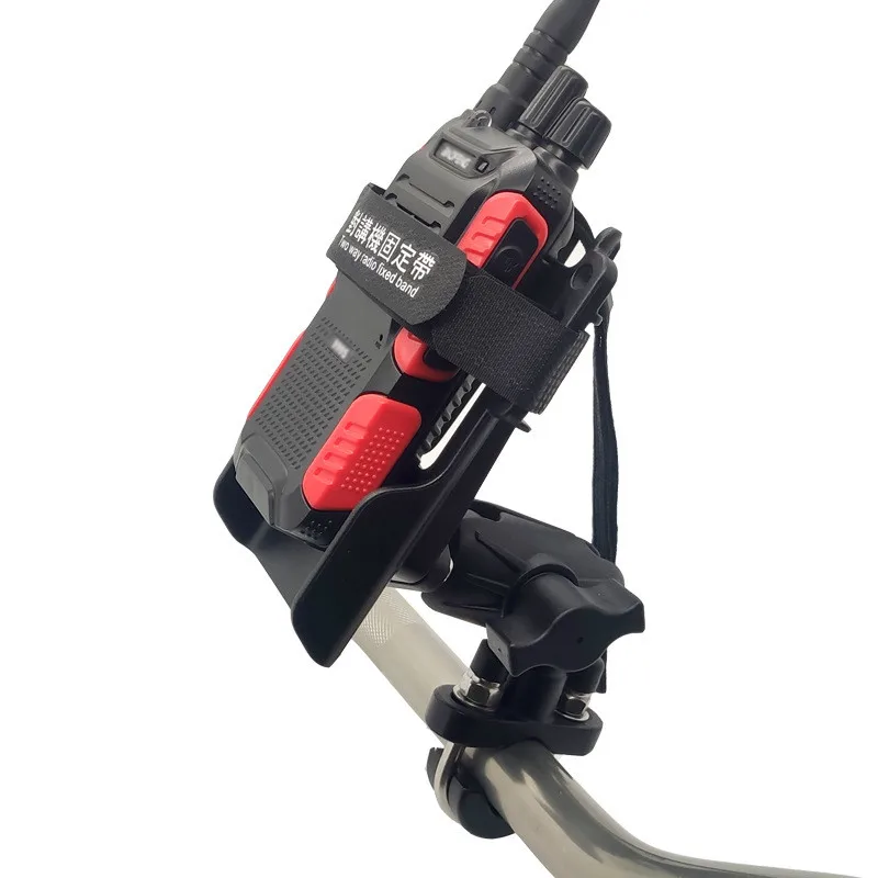 Aluminum Alloy Base Nylon Walkie Talkie Mount Motorcycle Scooter ...