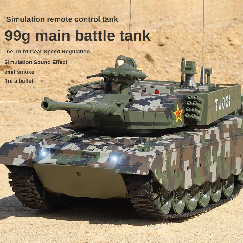 원격 조종 군용 전차 모형 장난감, 시뮬레이션 연기 장치 포함, 총알 물 폭탄 발사 가능, 1/18 RC 탱크, M1A2, T90, TR07| | - AliExpress