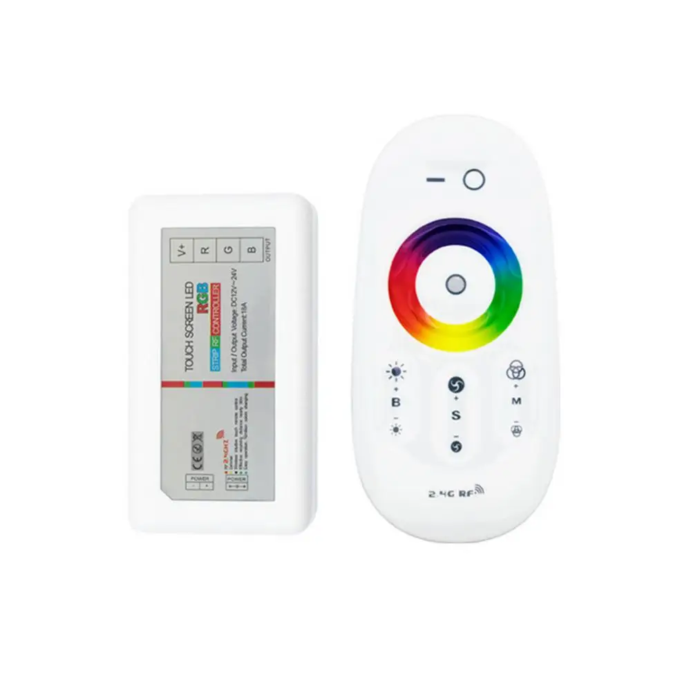 RGB-RGBW-RGBWC-Touch-Screen-Remote-Controller-DC12-24V-18A-For-5050-RGB ...
