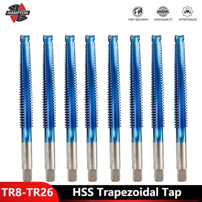 HSS-Trapezoidal-Tap-TR8-TR26-Right-Hand-Machine-Plug-Tap-Thread-Screw ...