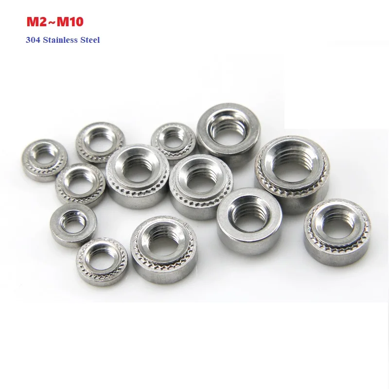 M2 M2.5 M3 M4 M5 M6 M8 M10 304 Stainless Steel CLS Self-Clinching Nut ...