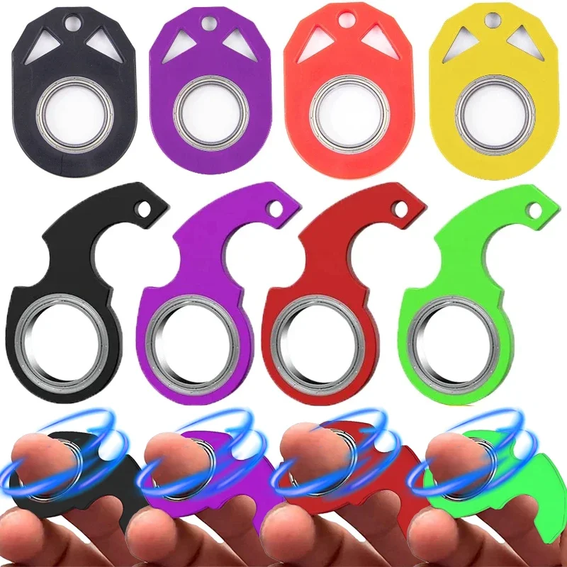Spinner-Stress-Toy-Metal-idget-Toy-Kid-Fingertip-Spinning-Keyring ...