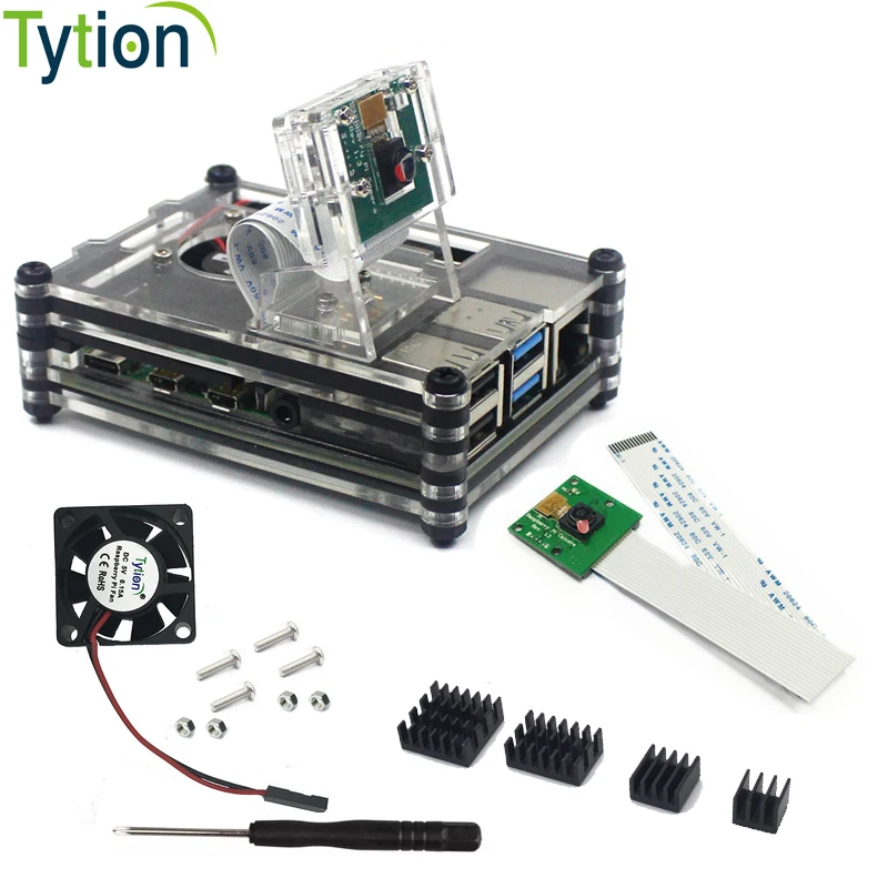 Raspberry-Pi-4-B-Case-Support-Camera-Installation-With-Heatsinks-Camera ...