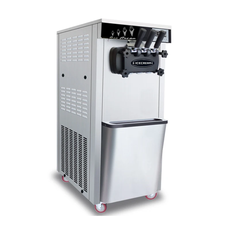 Ice-Cream-Machine-Soft-Commercial-Electric-Three-Flavors-Large-Output ...