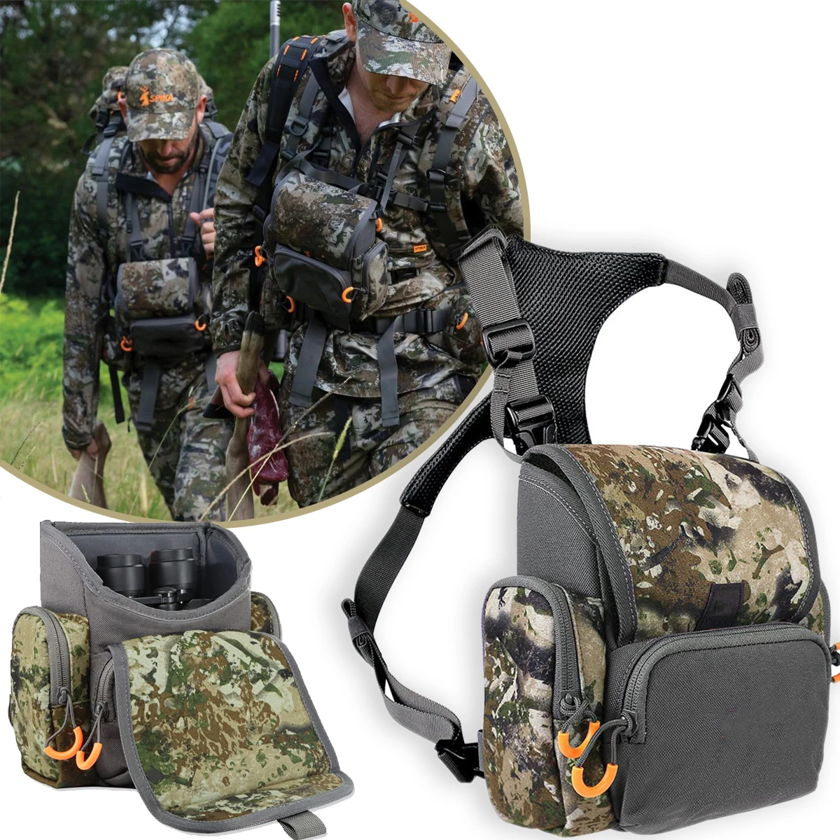 Tactical Binocular Bag/Case with Harness Portable Binoculars Universal ...