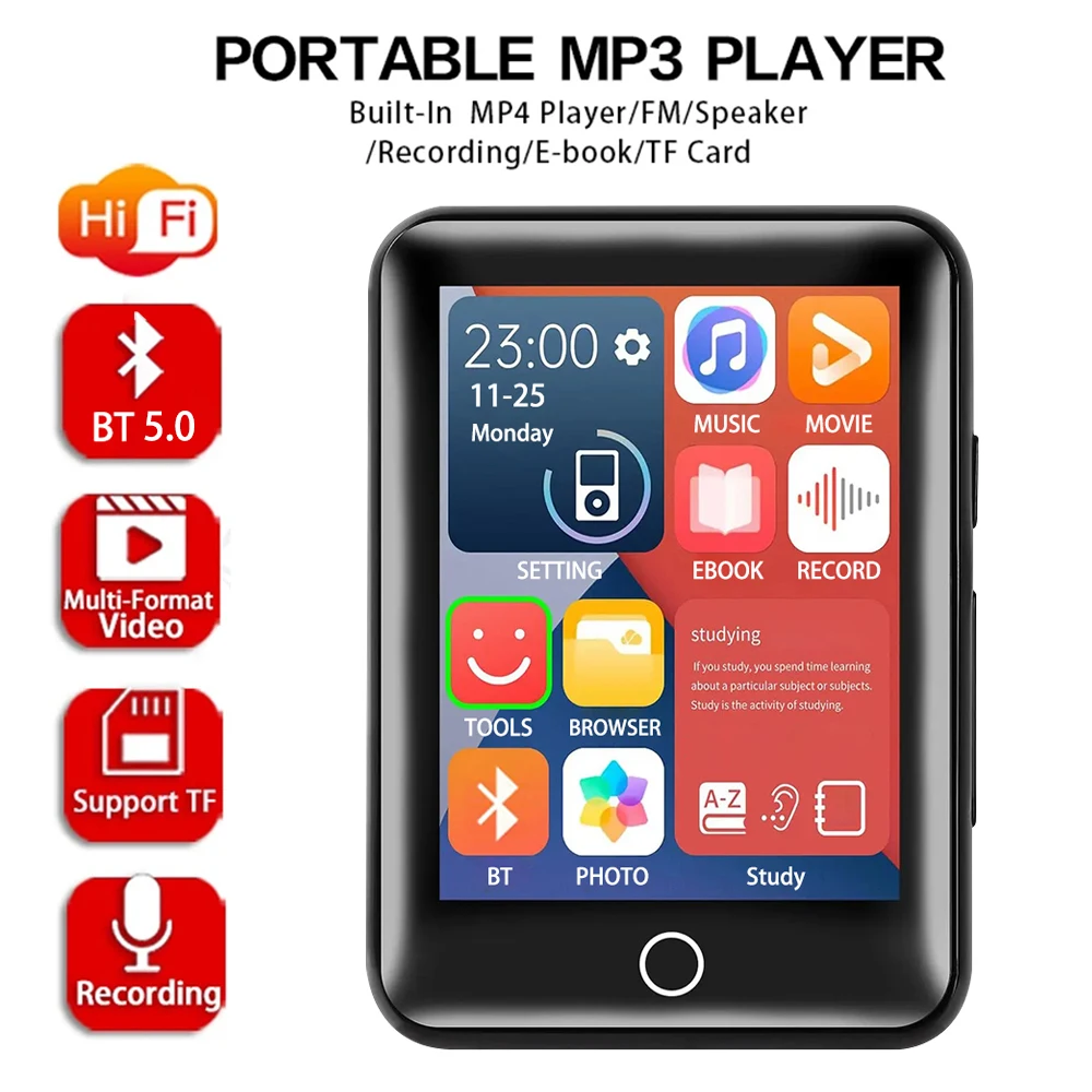 4G-2-5-Polegada-Tela-Cheia-MP3-MP4-Walkman-Mini-Leitor-de-M-sica-Port ...