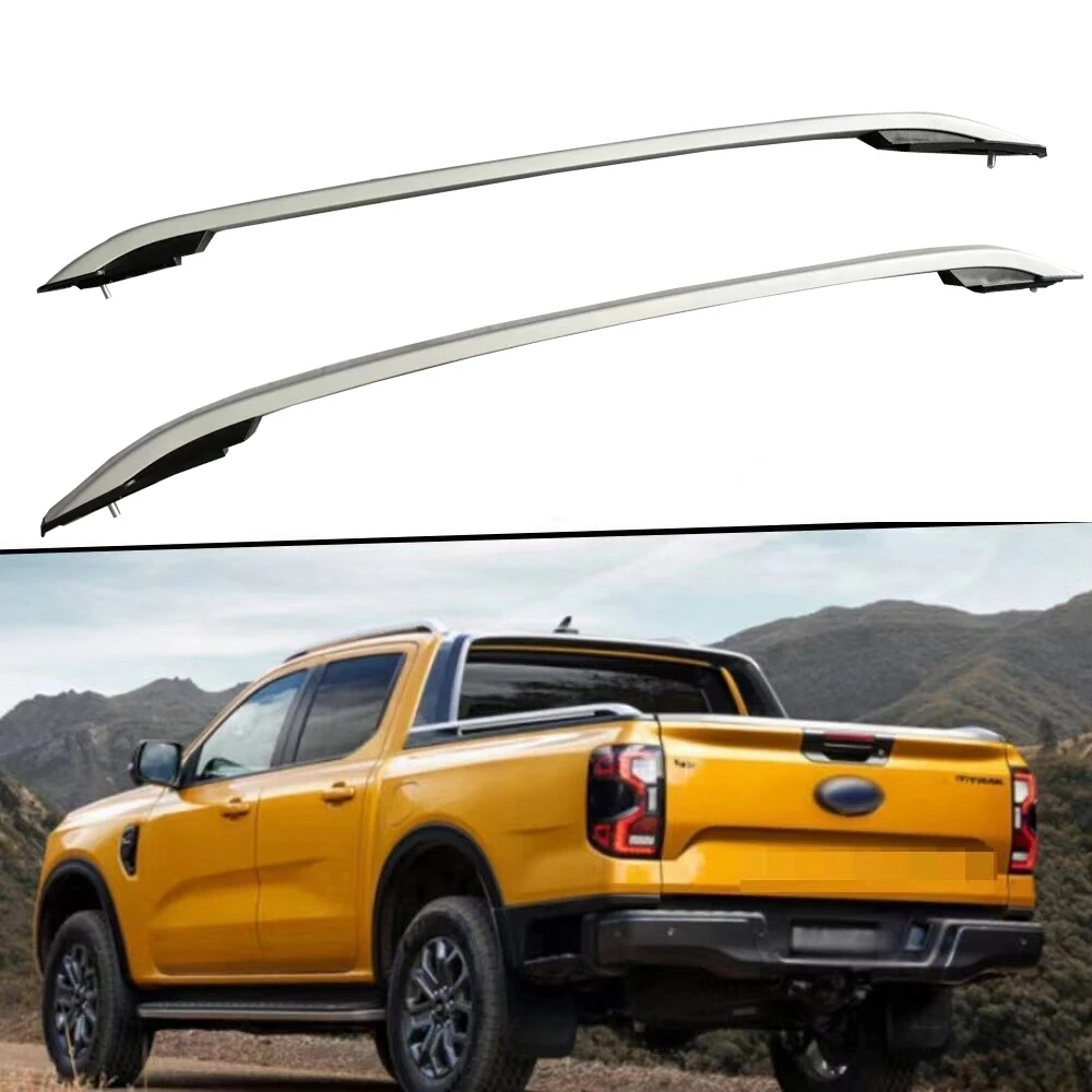 2Pcs-Fits-for-Ford-Ranger-T9-2023-2024-Aluminum-Top-Side-Rail-Bar-Roof ...