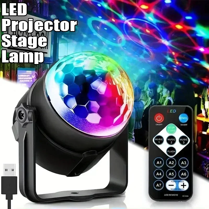 LED-Projector-Light-RGB-Sound-Pickup-Lamp-7-Light-Modes-USB-Plug-in ...