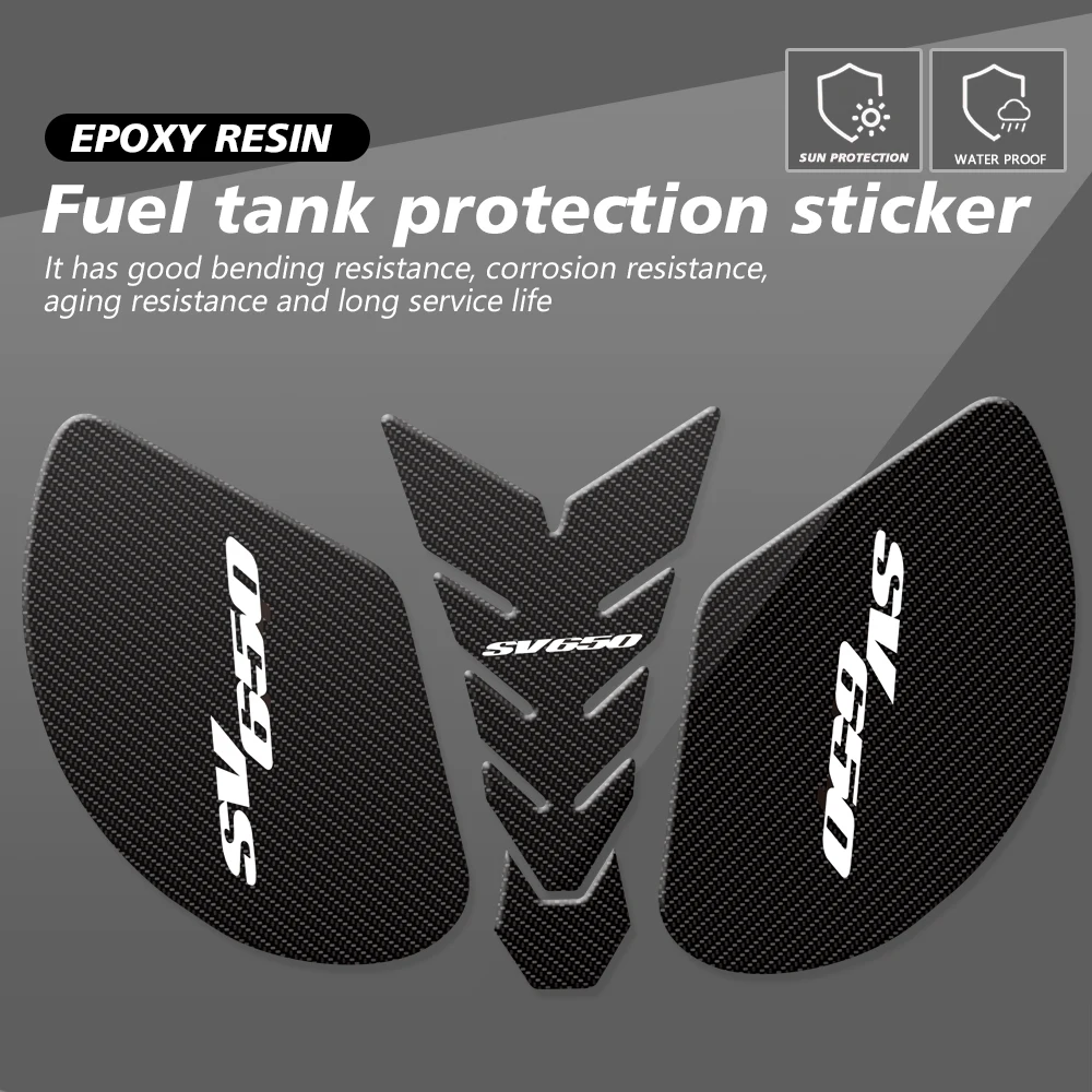 Motorcycle 3D Fuel Tank Pad Protective Stickers Decals Fit For Suzuki ...