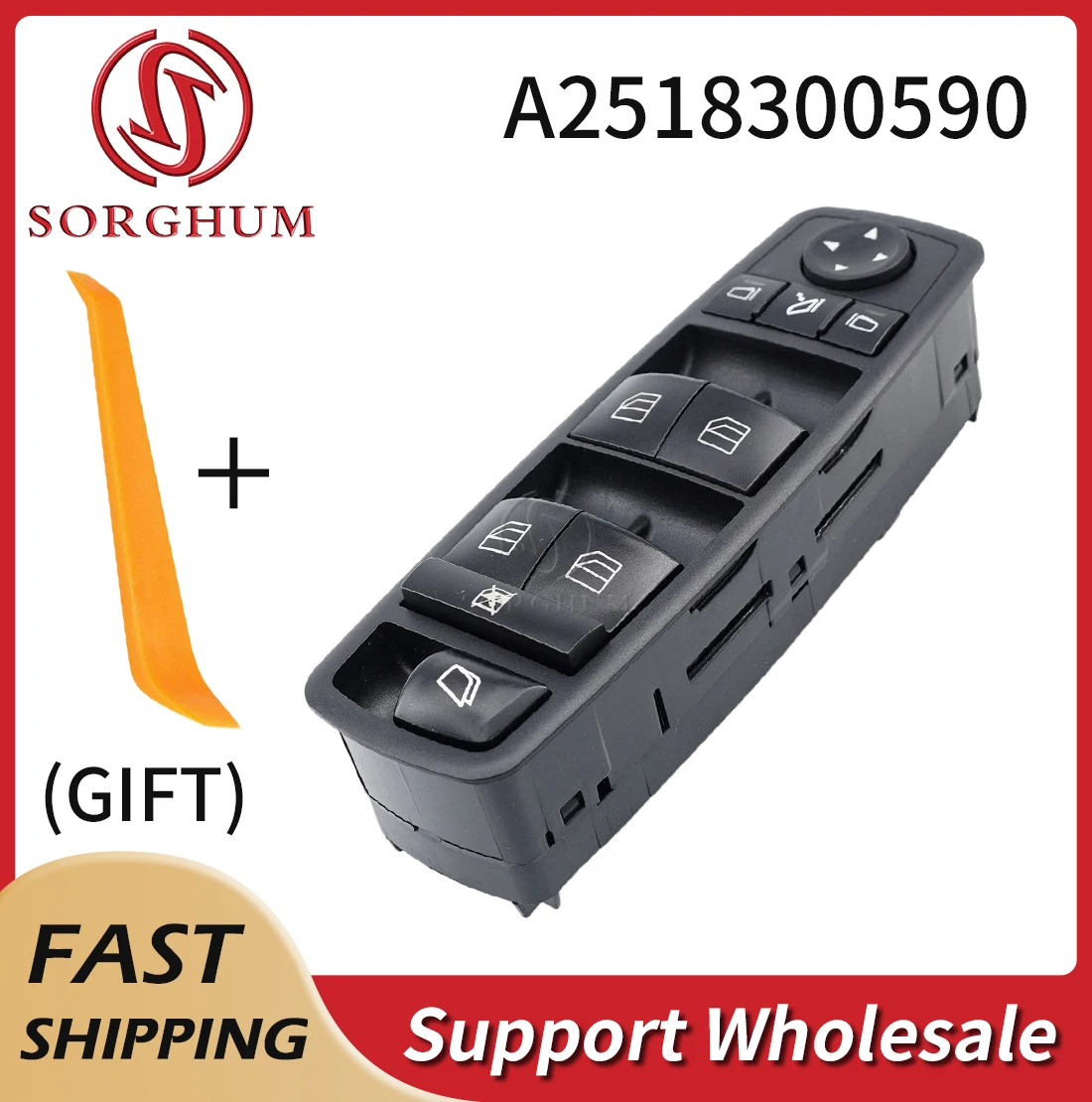 Sorghum-A2518300590-Car-Power-Window-Switch-Master-Panel-For-Mercedes ...