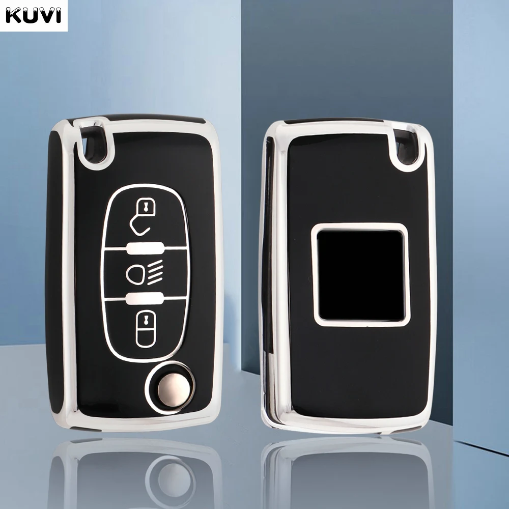New-TPU-Car-Remote-Key-Case-Cover-Shell-For-Peugeot-107-207-307-308-407 ...
