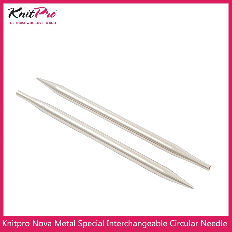 Aguja de tejer Circular intercambiable Knitpro Nova, de Metal, 8,5 cm ...